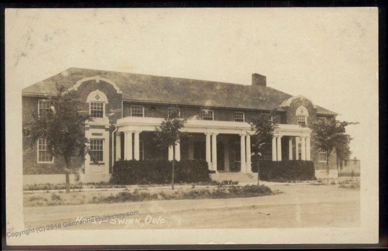 USA 1921 Hotel SWINK Colorado Cover Postcard RPPC 94225 | United States ...