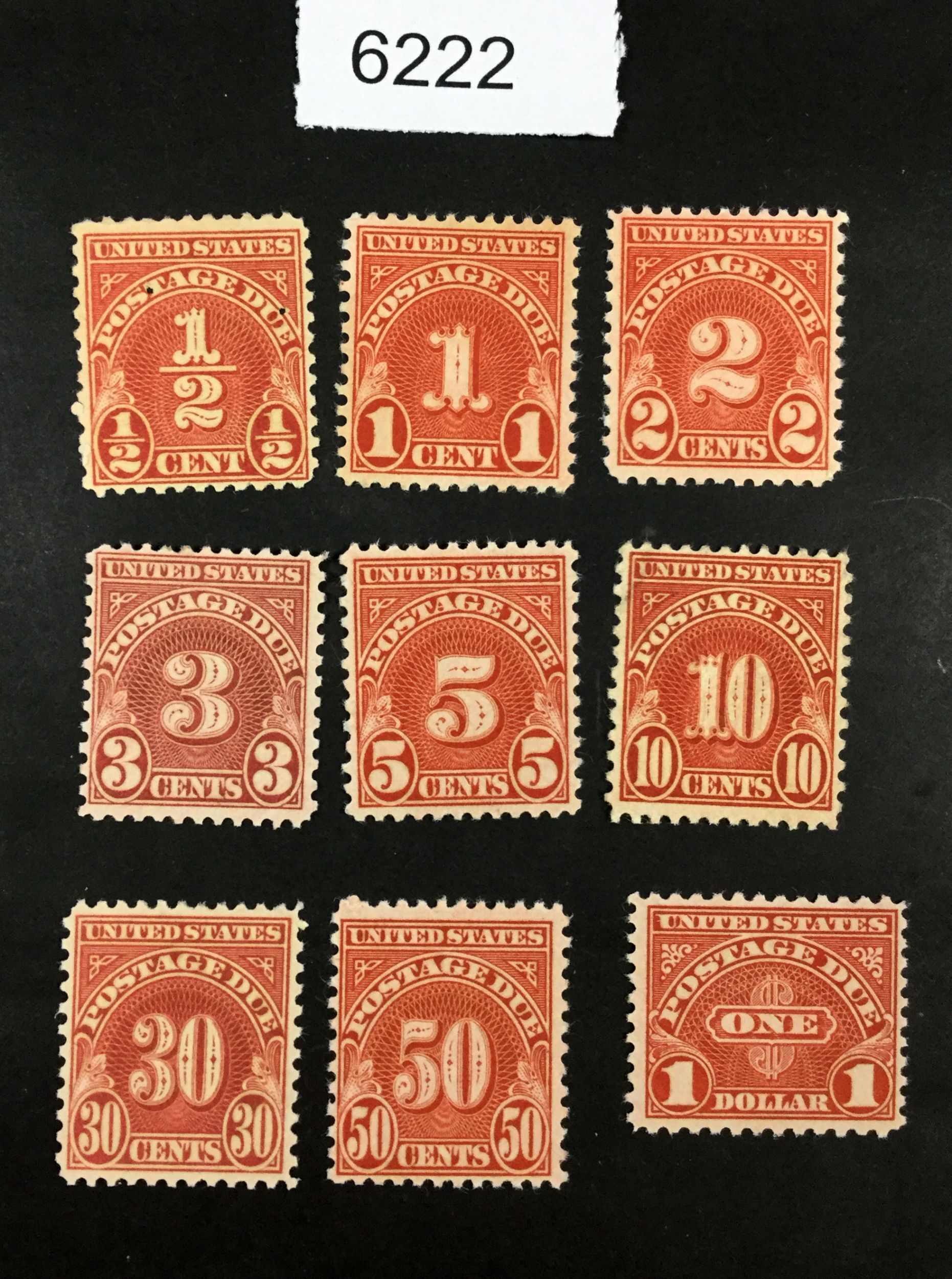 US Stamps #J79-J87 Mint OG 6nh/3lh(1c,3c,30c) LOT #6222 | United States ...