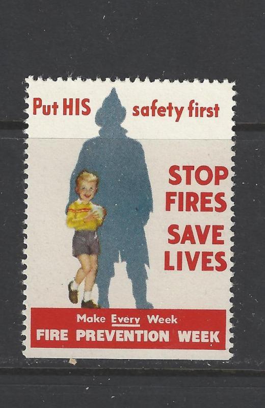 Vintage Fire Prevention Week - Promotional Poster Stamp (AW17) / HipStamp