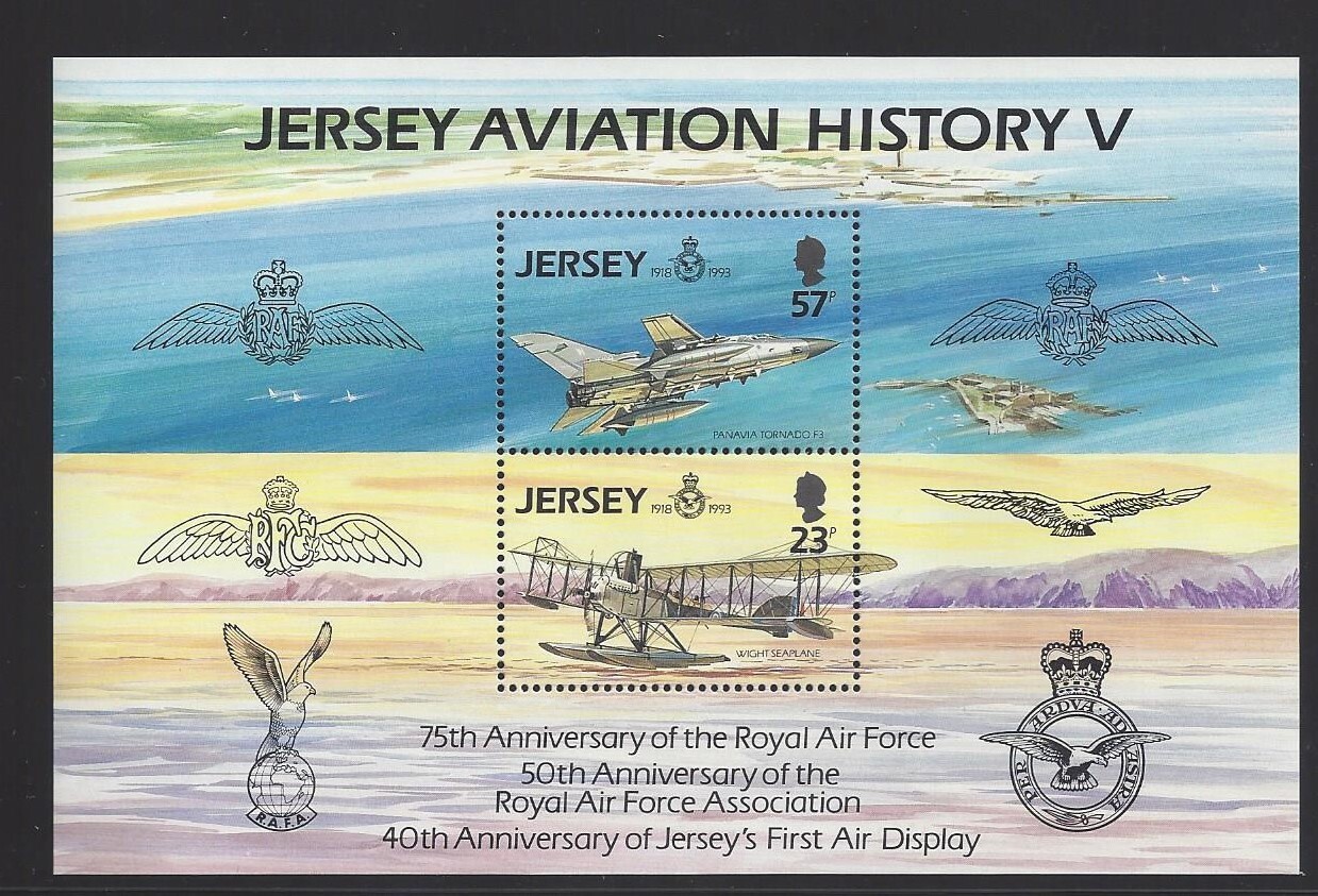 Jersey #639a, mint SS, Royal Air Force 75th anniversary, issued 1993 ...