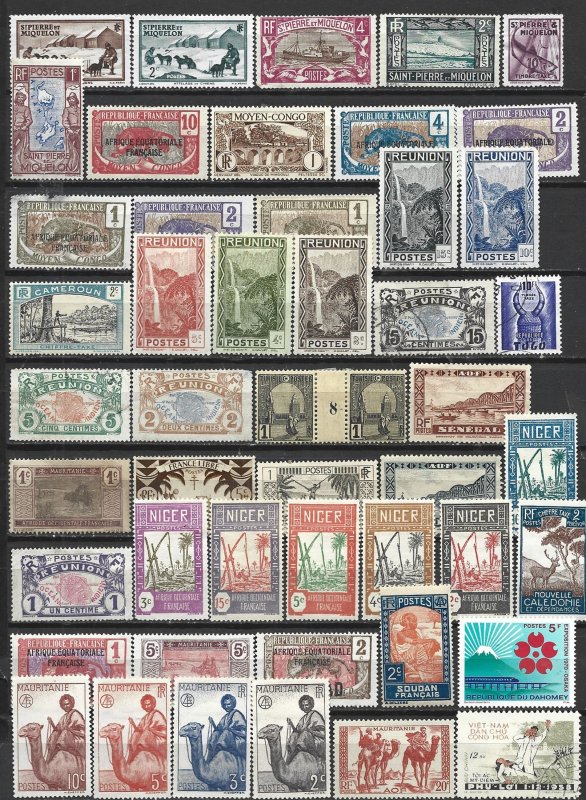 Collection LOT 15228 French Colonies 49 AC Stamps | Europe - France ...