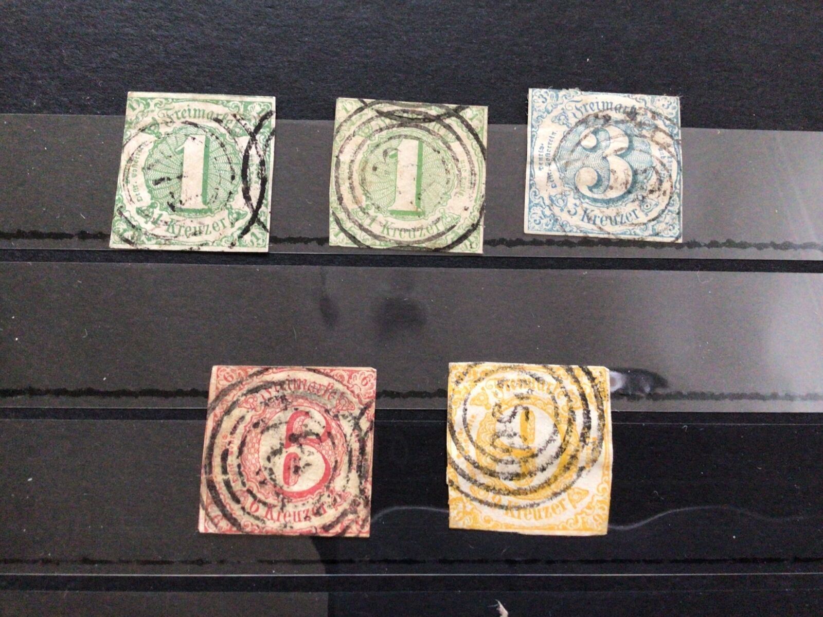 German States Thurn & Taxis 1859 imperf stamps Ref 57624 | Europe ...