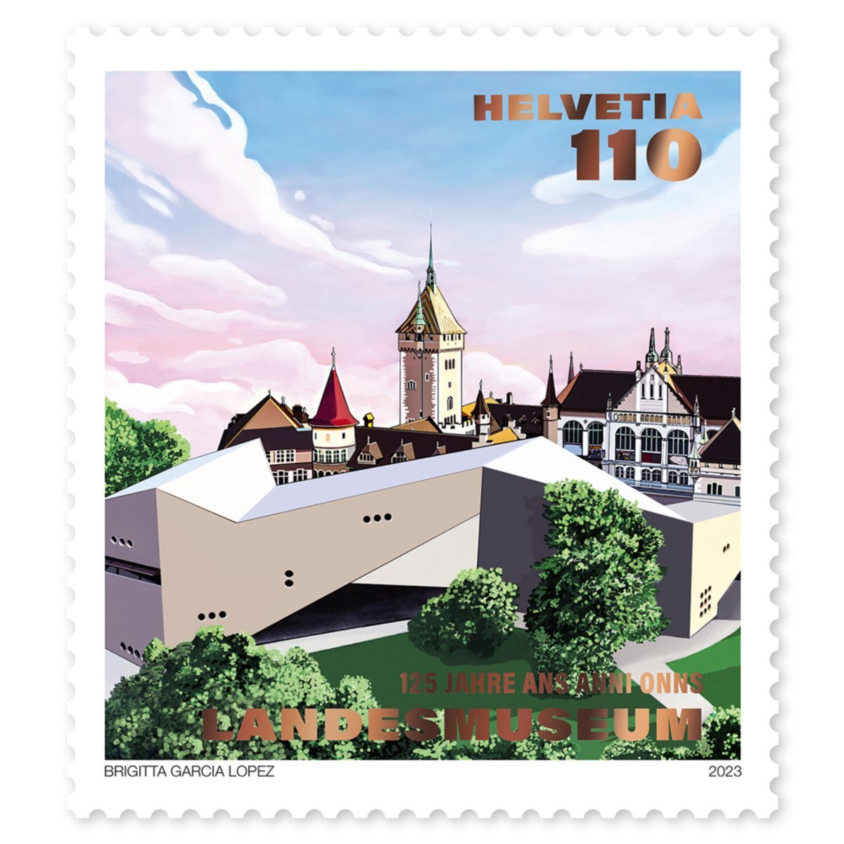Stamps of Switzerland - (pre order) 2023. Postage stamp "125 years of ...