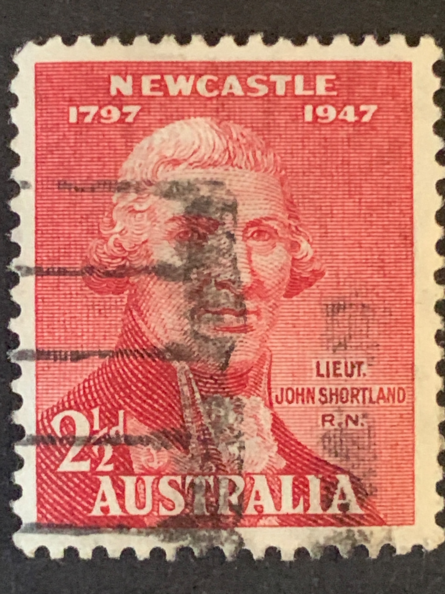 Australia red stamp , black cancelled postage used, refno:5016 ...