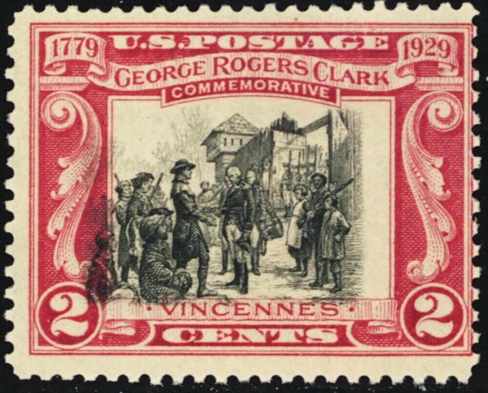 651, MNH 2¢ Huge Black Color Shift Error Very Dramatic! - Stuart Katz ...