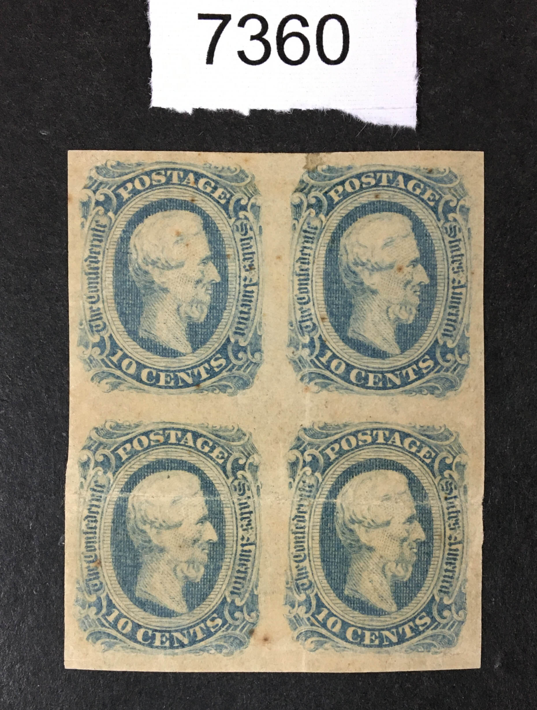 US Stamps CSA # 12 Mint OG H Block LOT #7360 | United States, General ...