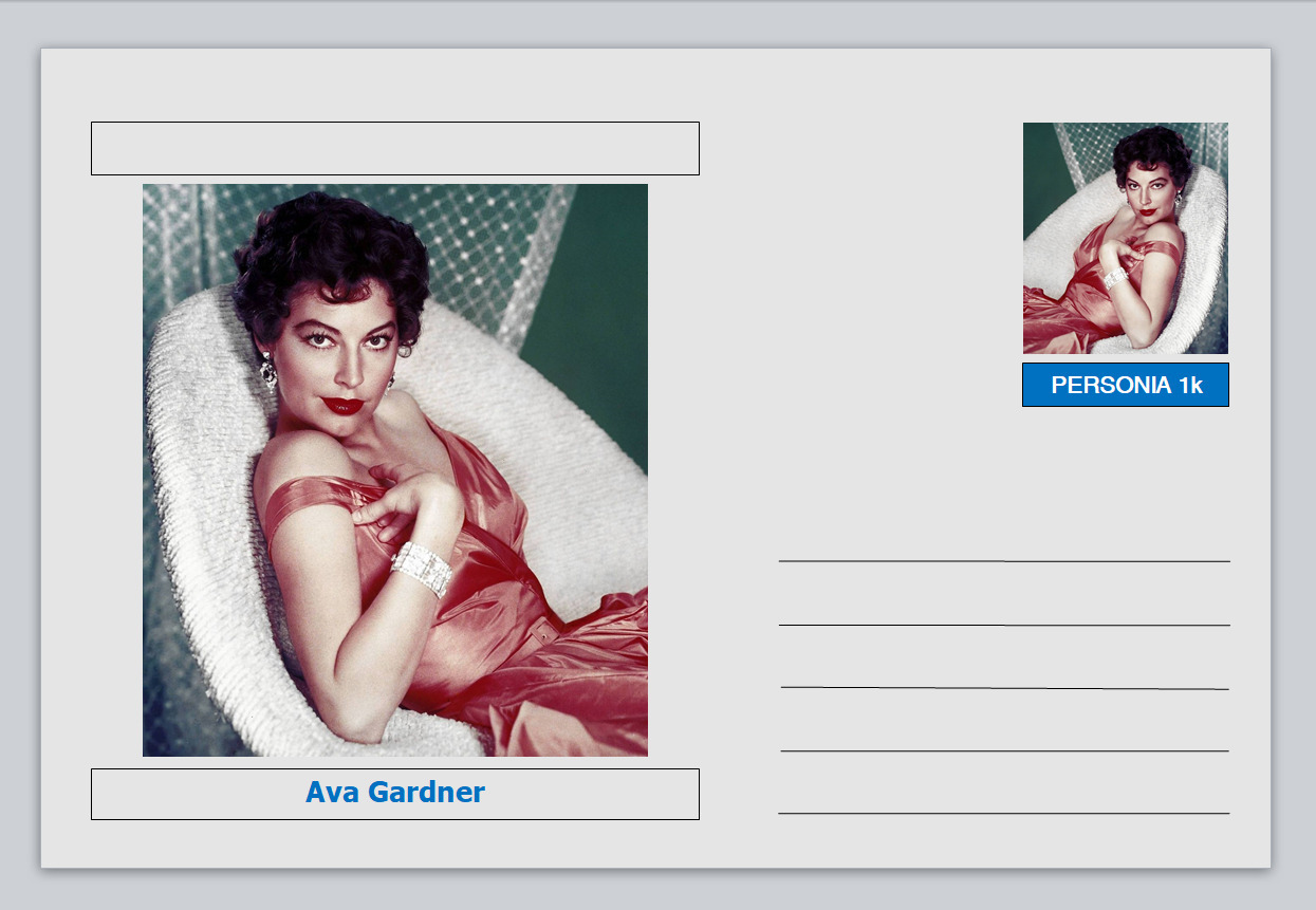 Personalities - postcard Ava Gardner actress women cinema films #2 | Worldwide - Other, General ...