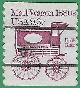 #1903a 9.3c Mail Wagon 1880s Bulk Rate Bureau Precancel 1981 Used ...