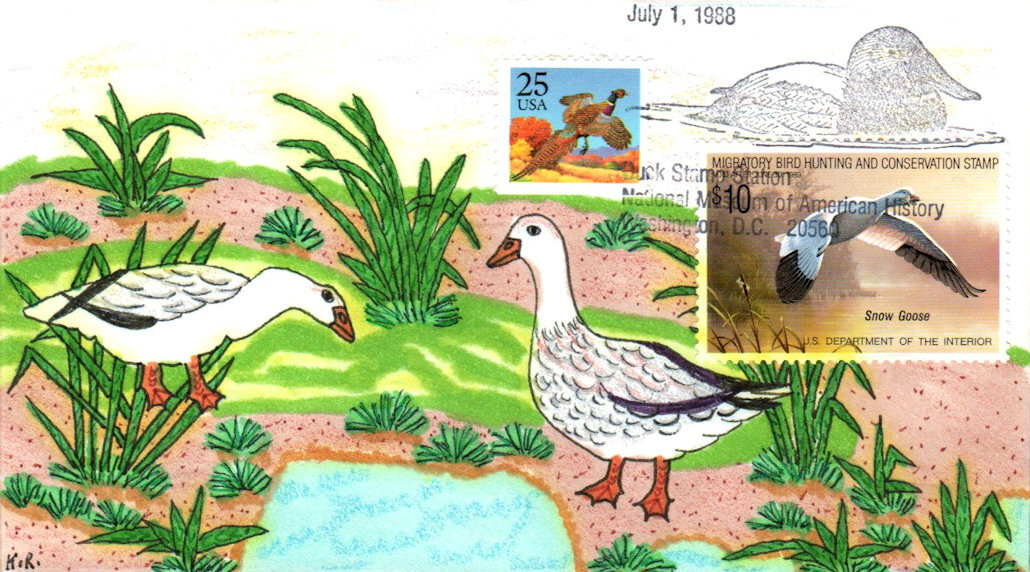 #RW55 Snow Goose Karoline's FDC | United States, Duck Stamps - Federal ...