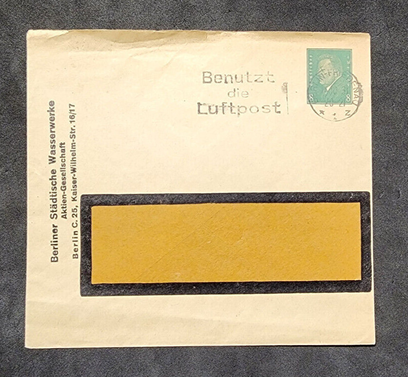 WW2 WWII Nazi Germany Third Reich cover letter LUFTPOST Airmail letter ...