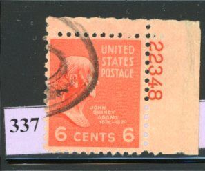 PKStamps - USA - 811 - Used - Plate Number Single #22-337 | United ...