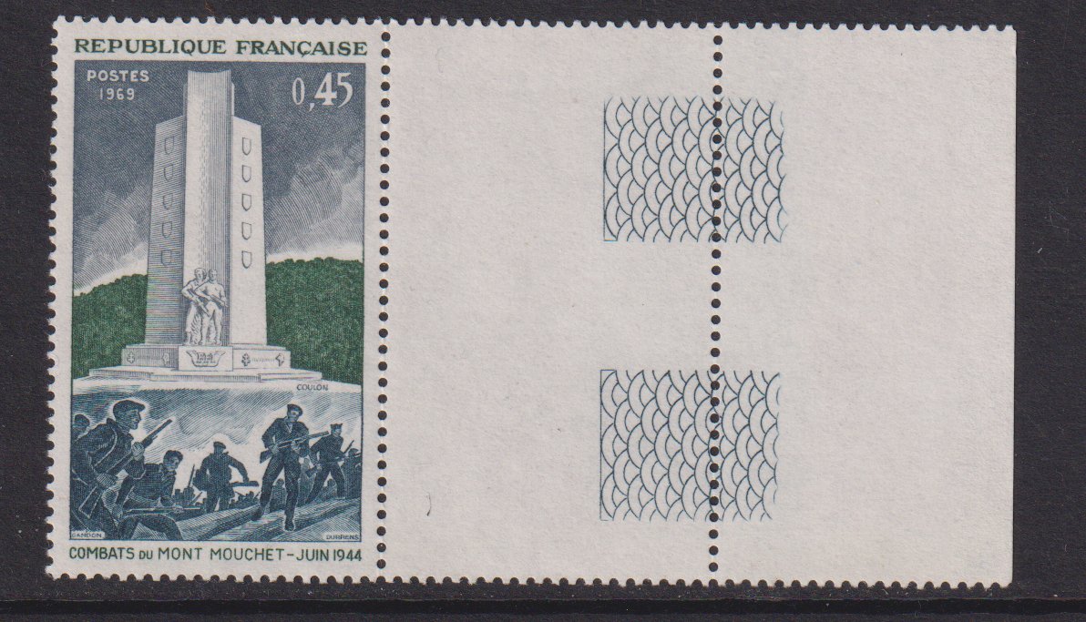 France #1251 MNH 1969 French resistance monument | Europe - France ...