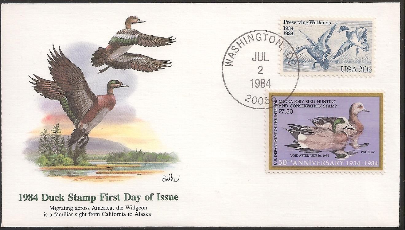 Fleetwood Dual Combo FDC for the 1984 Federal Duck Stamp | United ...