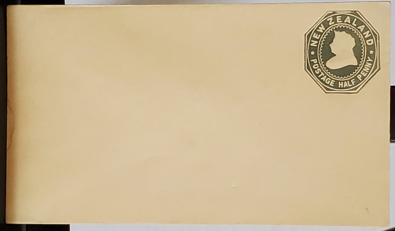 New Zealand Queen Victoria Pre Stamped Envelope Half Penny Postage ...