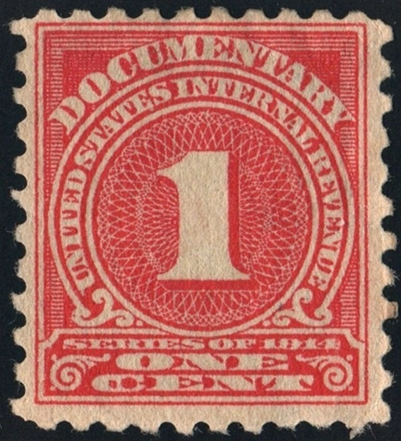 R207 1¢ Documentary Stamp (1914) Used | United States, Revenues Stamp ...