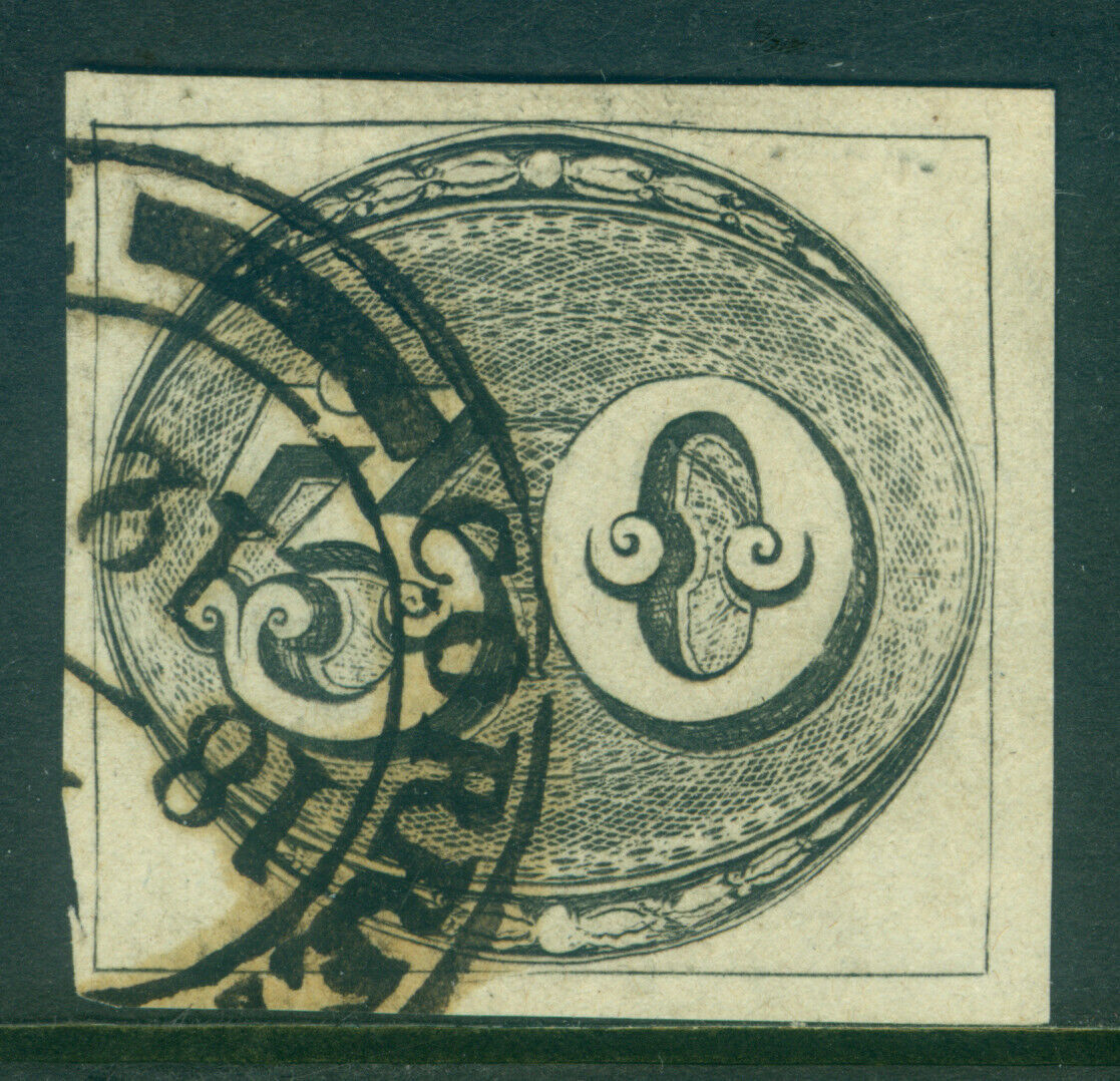 BRAZIL 1843 OLHO DE BOI 30reis black - thick white paper - Scott # 1 ...