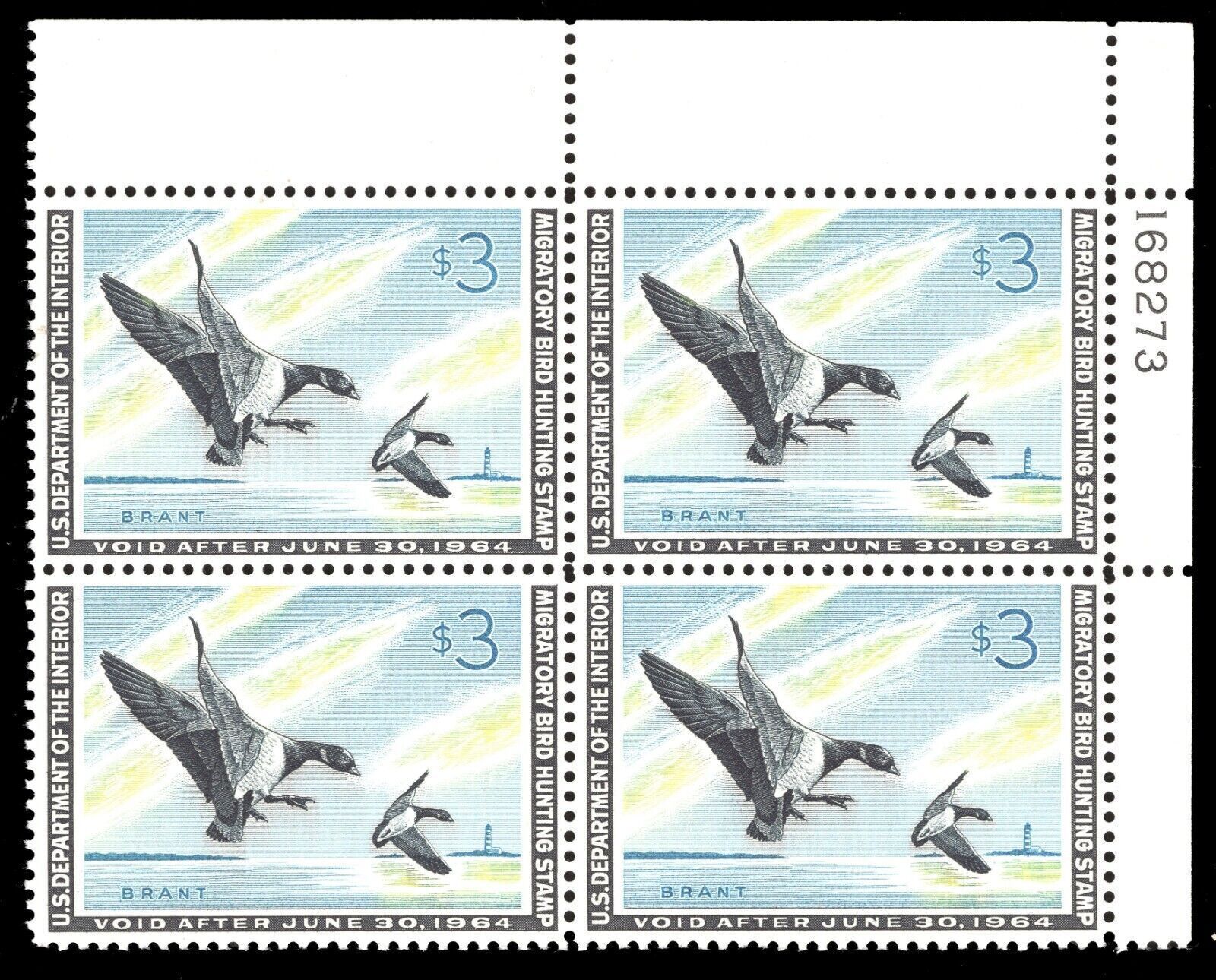 US Stamps #Rw30 Duck Plate Block Mint OG NH VF $450 LOT #73103 | United ...
