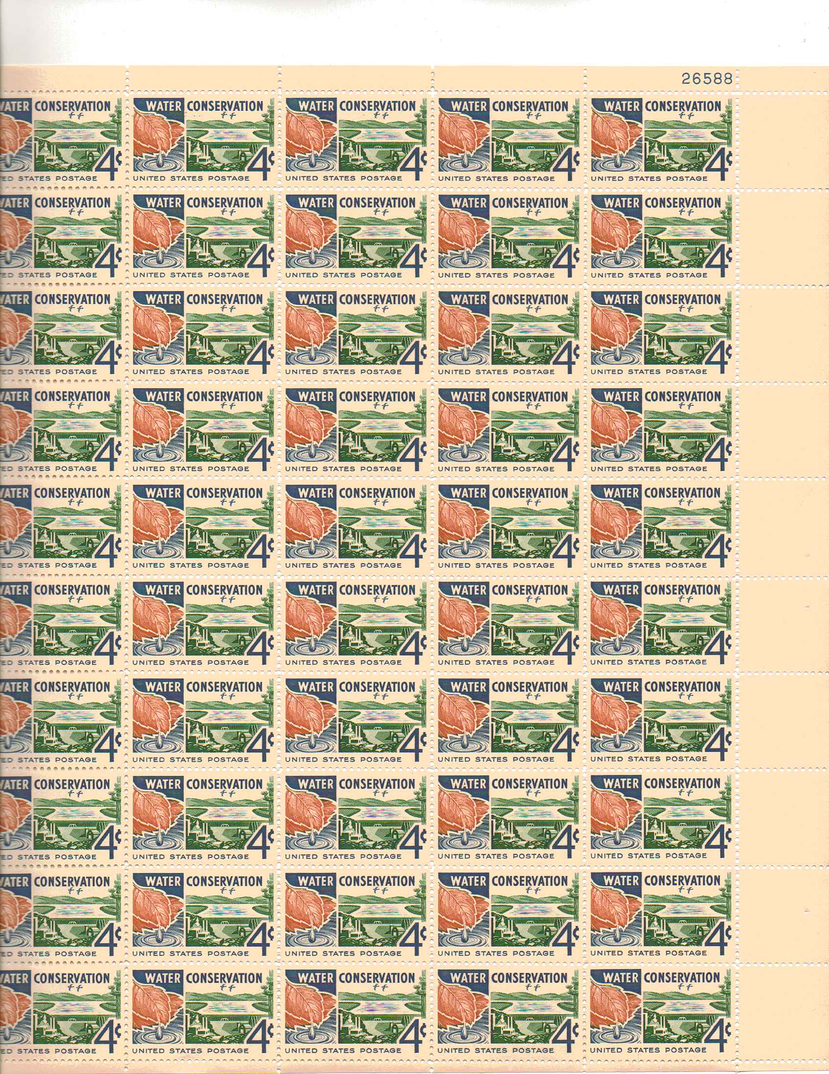 US 1150 - 4¢ Water Conservation Unused | United States, General Issue ...