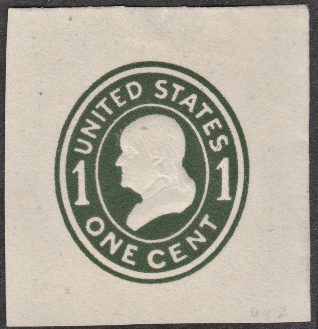 SC#U400a 1¢ Franklin Cut Square (1907) Unused | United States, Postal ...