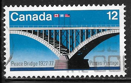 Canada 737: 12c Peace bridge, Niagara River, 1927-1977, used, VF ...