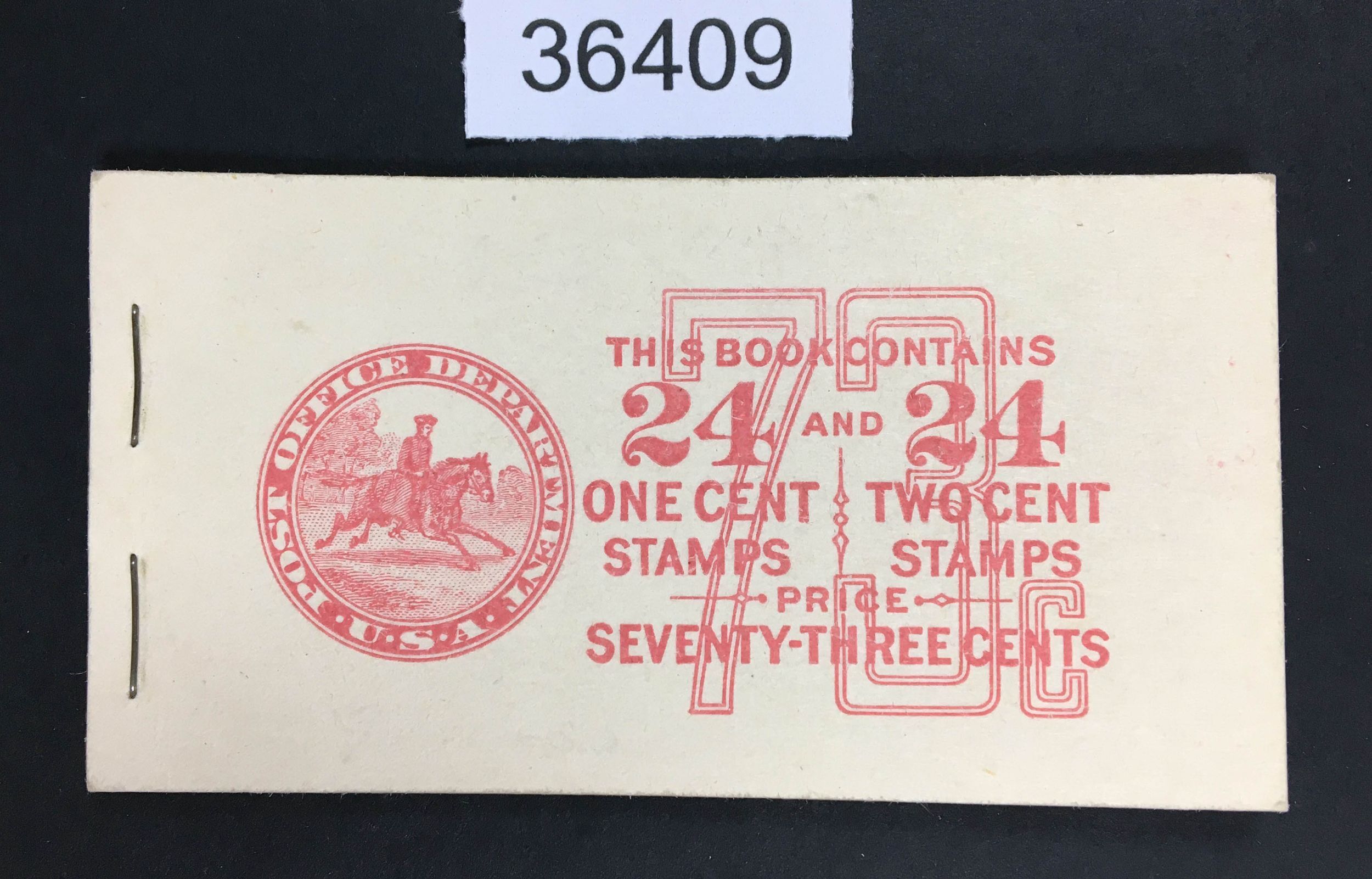 US Stamps # Bk92 Complete Unexploded Booklet Mint OG NH $33 LOT #36409 ...