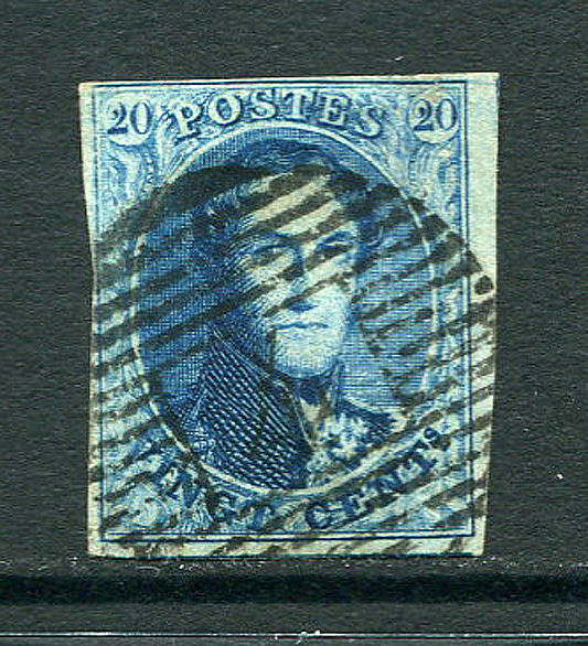 Belgium Lot 2197 Belgie Postes 1858 Michel 8 I 20 - Vingt Cent Stamp ...