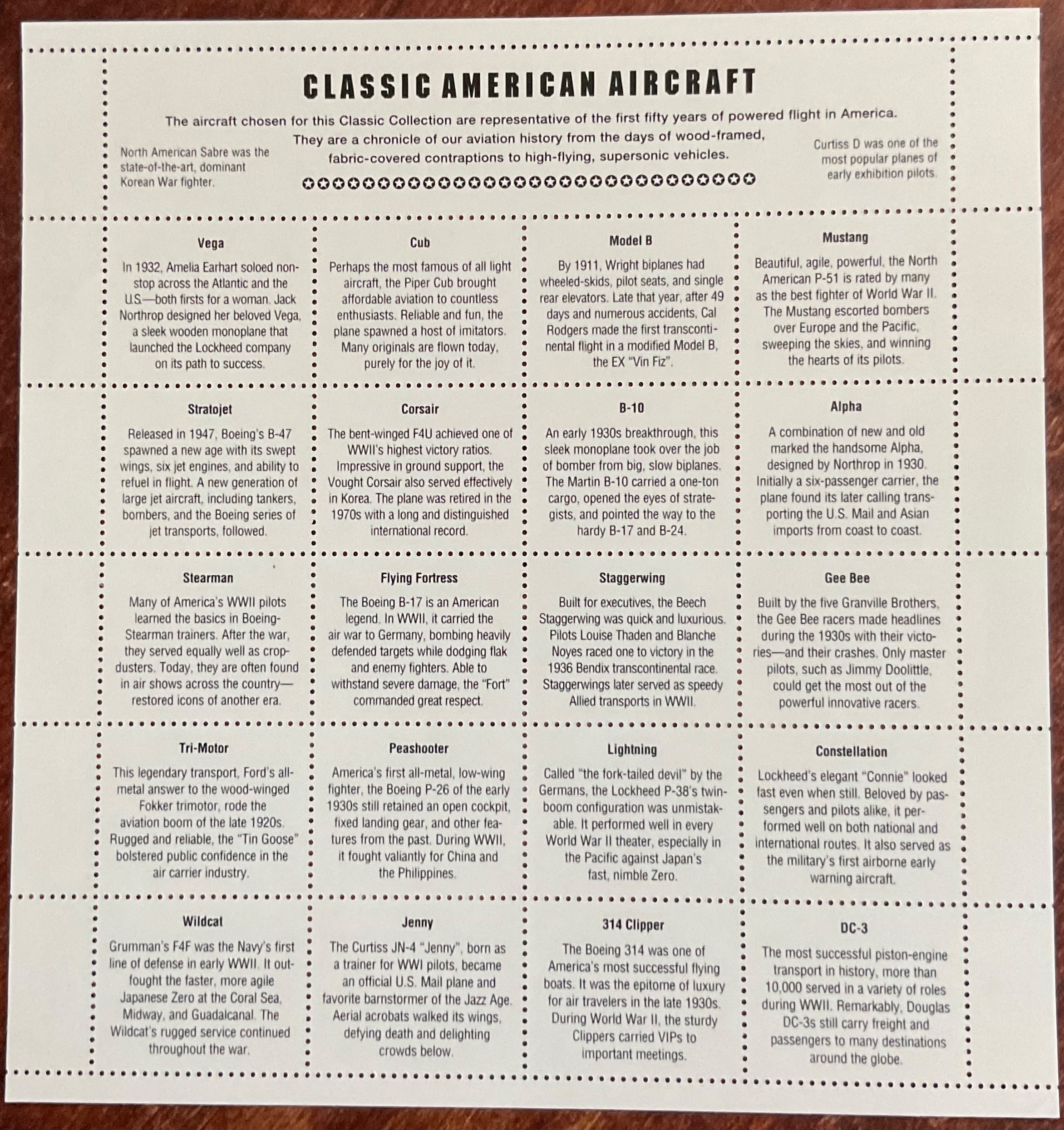 US #3142 MNH Sheet of 20 Classic American Aircraft SCV $13.00 L42 ...