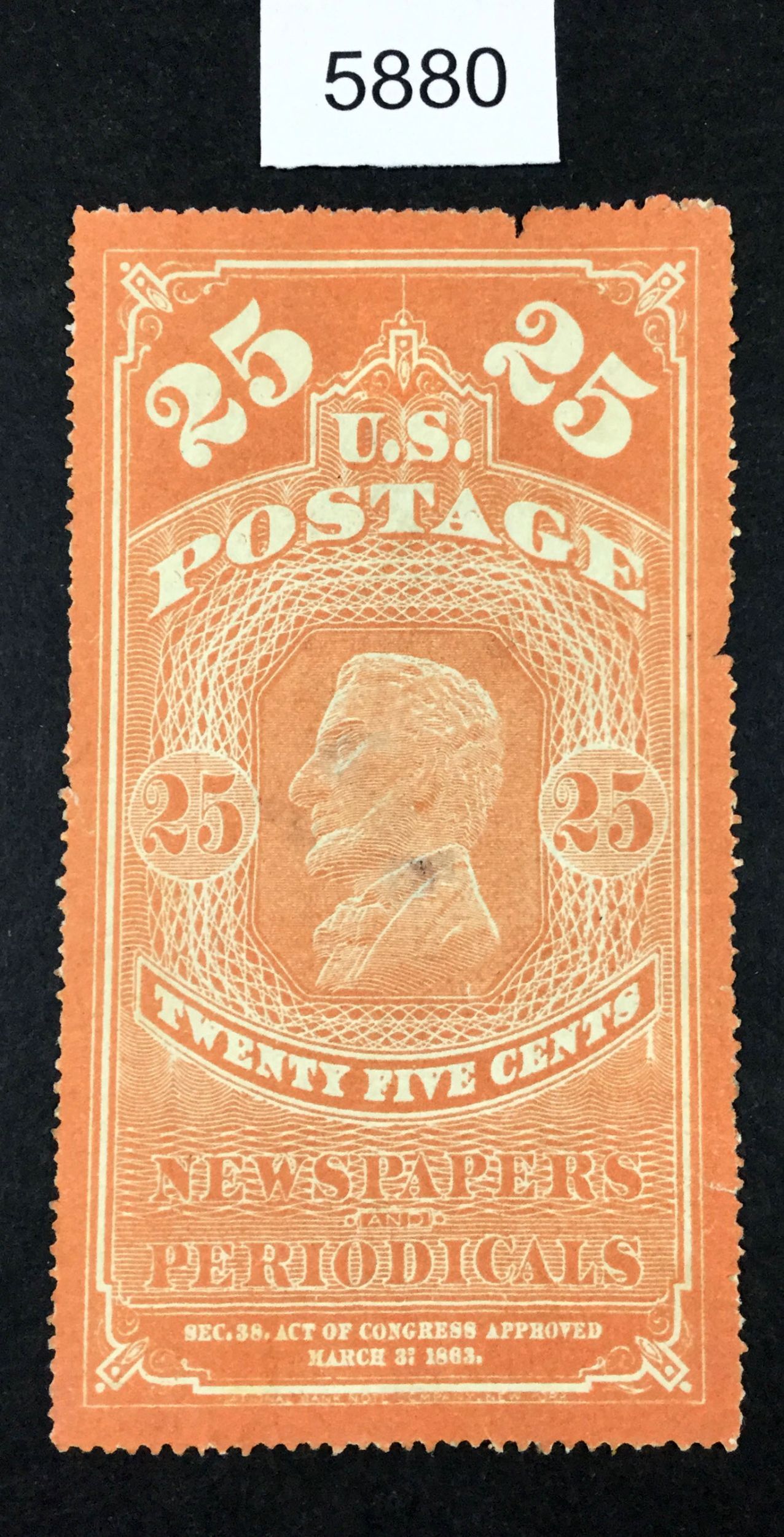 US Stamps # PR3 Unused NO GUM LOT #5880 | United States, Newspaper ...