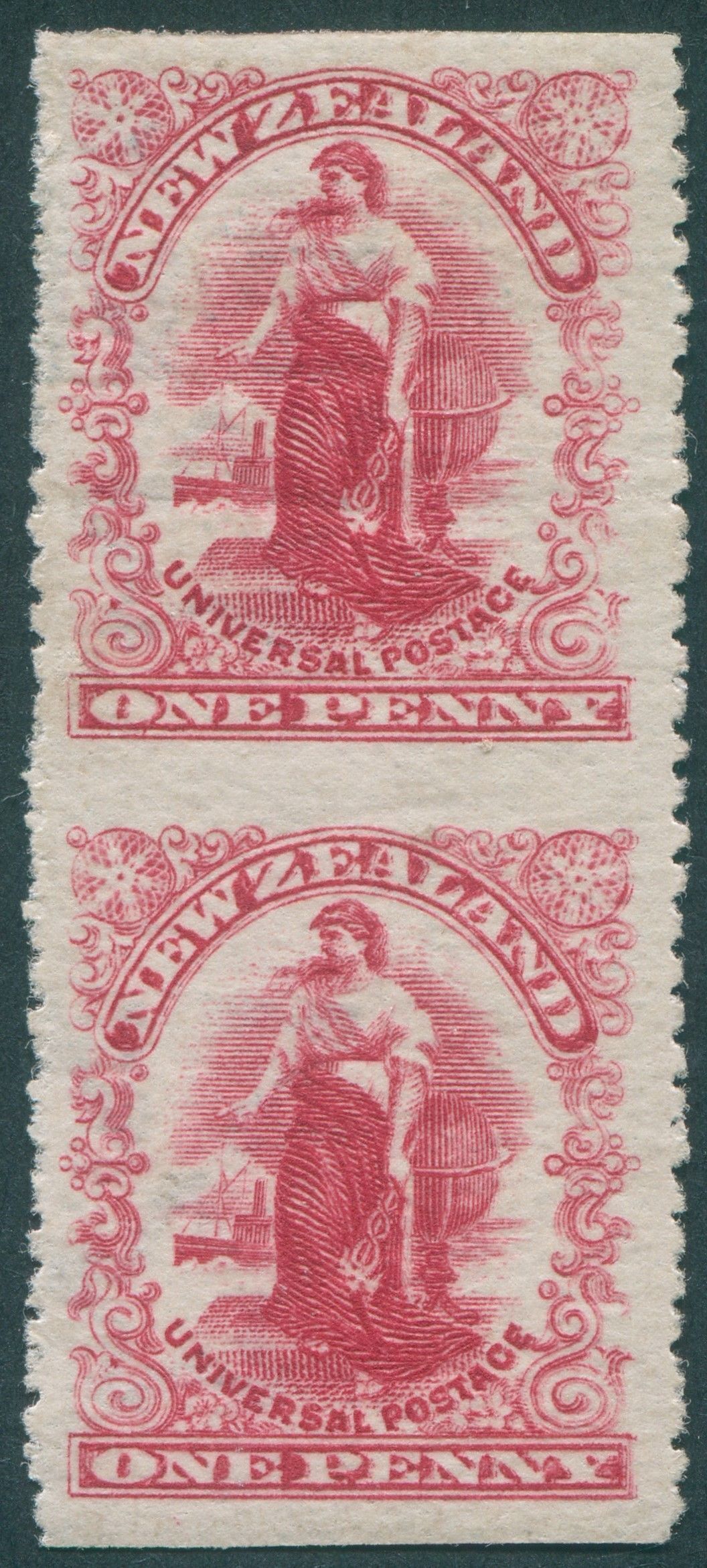 New Zealand 1906 1d deep rose-carmine Imperf horizontally SG352a unused | Australia & Oceania ...