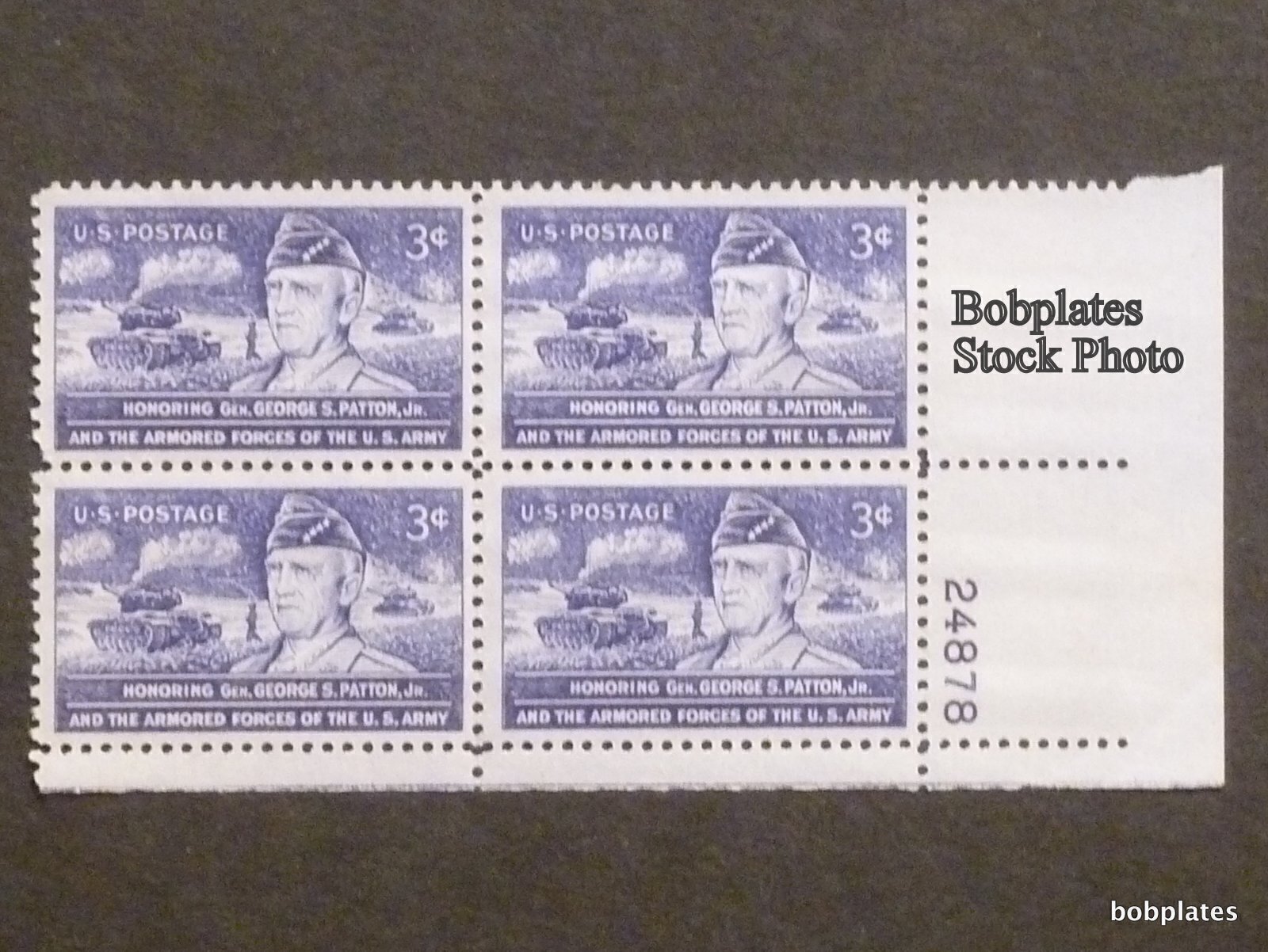 BOBPLATES #1026 Patton Plate Block F-VF MintNH See Details for #s/Pos ...