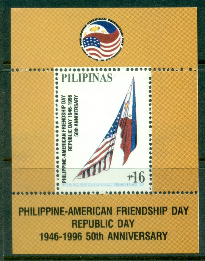 Philippines 1996 Philippine American Friendship Day MS MUH | Asia ...