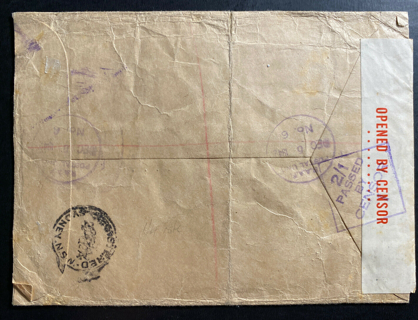 1942 RAAF Postal Unit At Port Moresby Papua New Guinea Cover To ...
