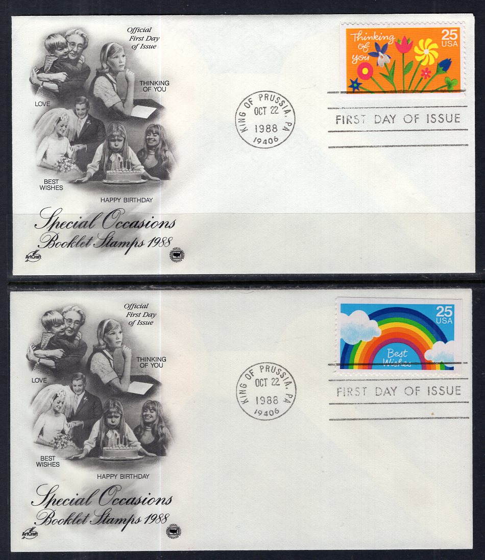 US 2395-2398 Special Occasions PCS Artcraft Variety Set of Four U/A ...