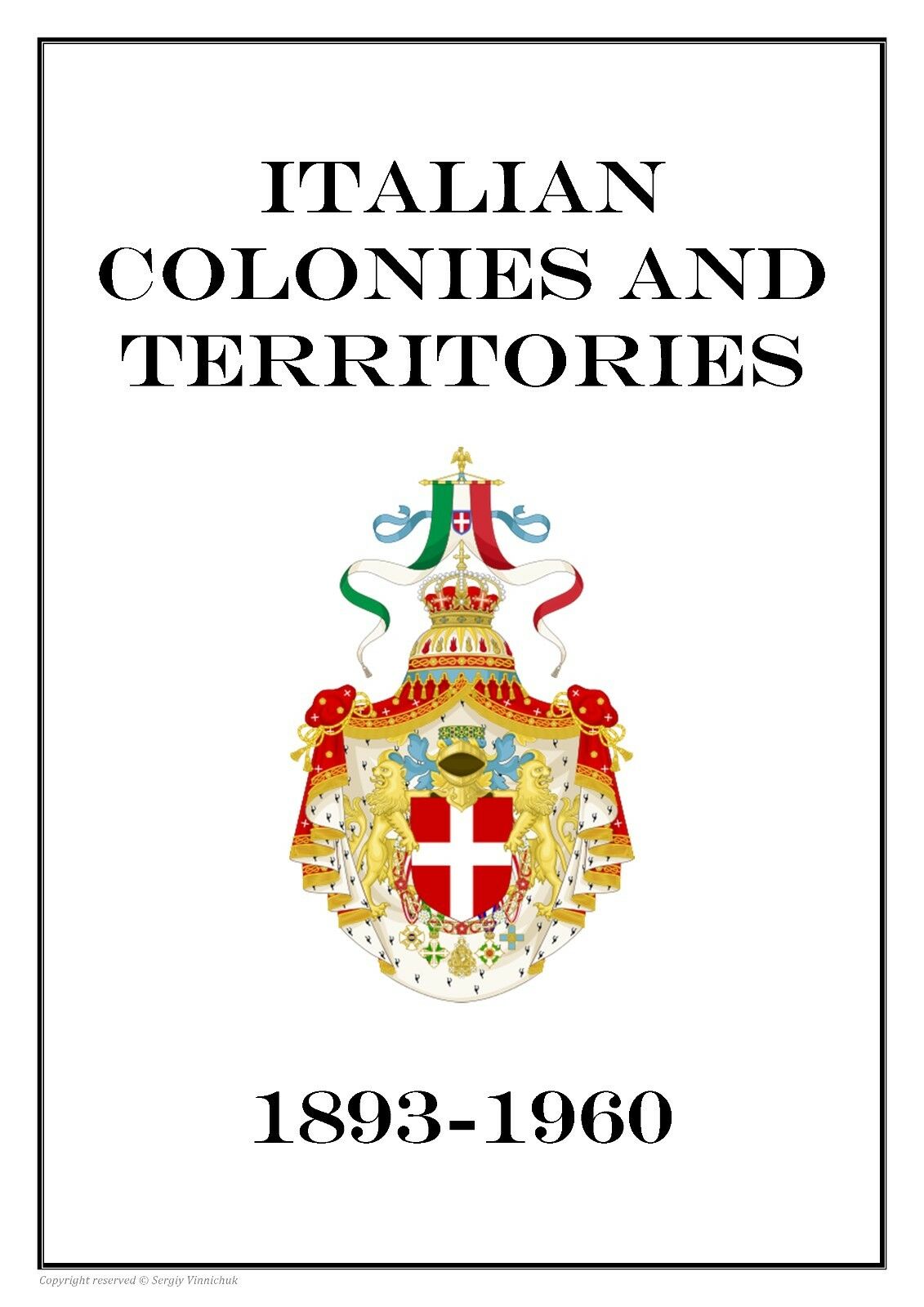 Italian Colonies and Territories 1893-1960 PDF(DIGITAL) STAMP ALBUM ...
