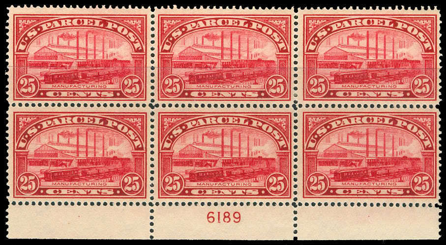 US Stamps #Q9 Mint OG Plate Block of 6 | United States, Parcel Post ...