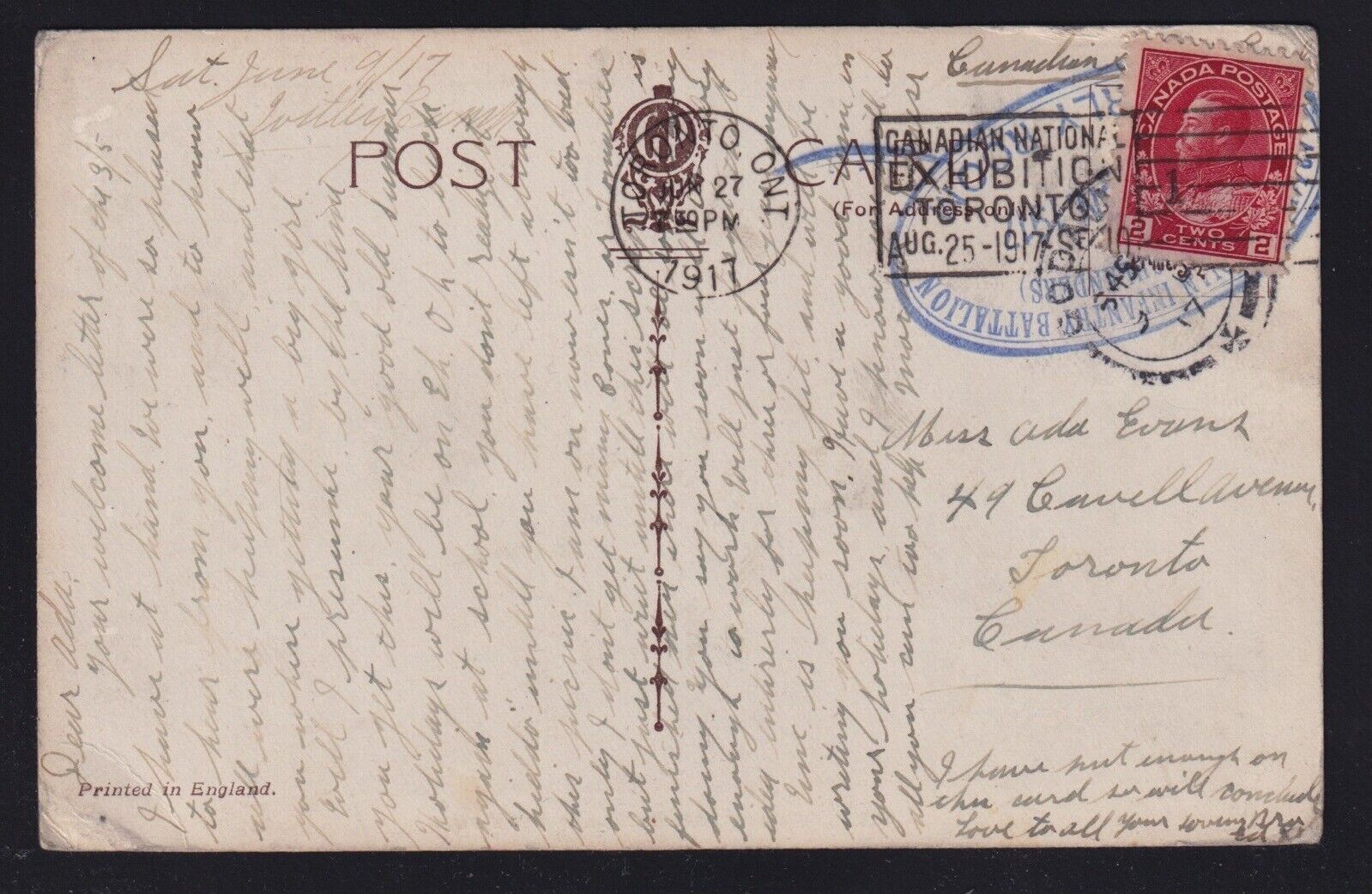 Canada 1917 WWI Infantry Battalion Orderly Room Military HMS Victory ...