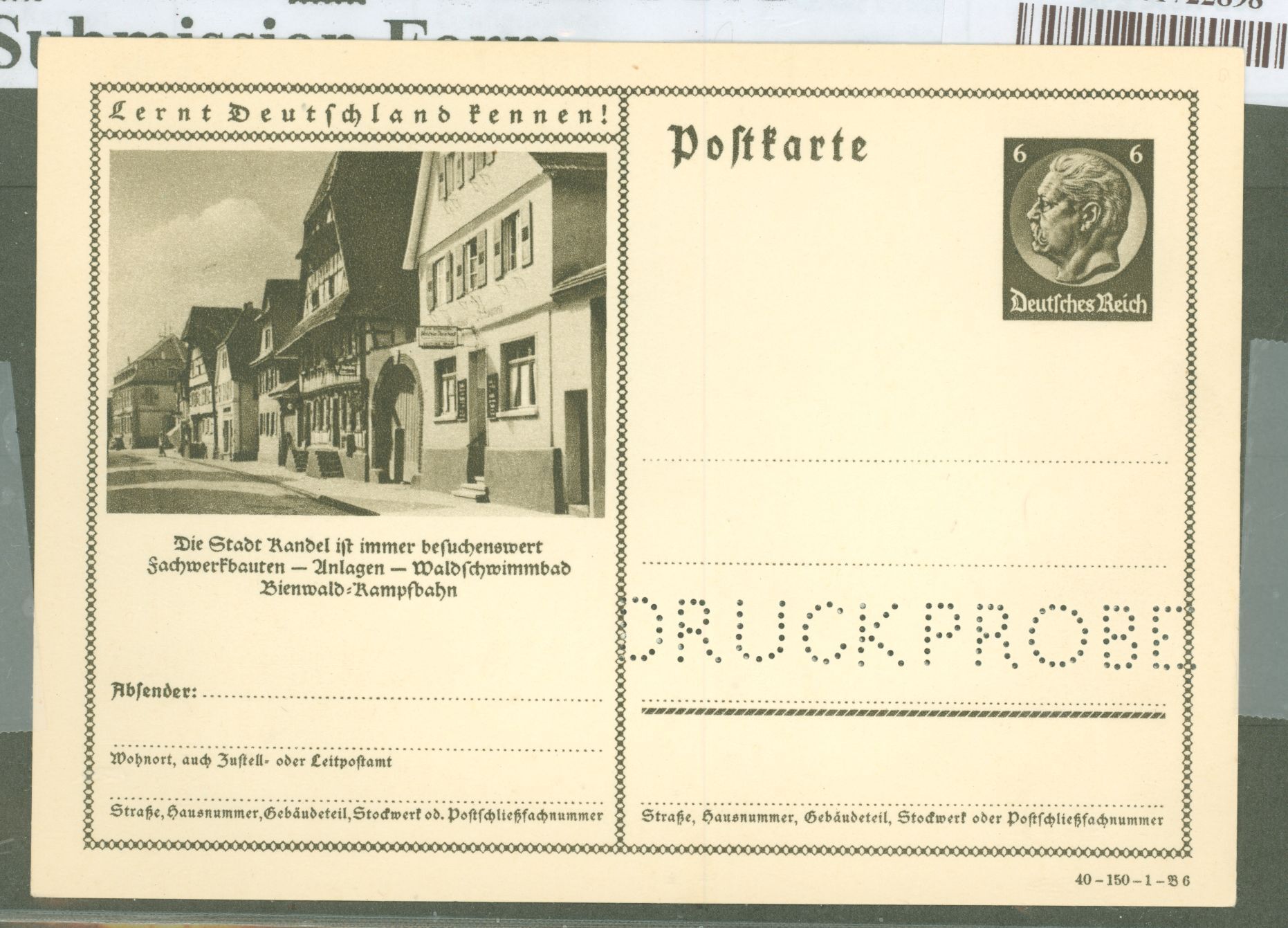 Germany 1934 6PF Sjpecimen 40-150-1-B6 | Europe - Germany & Colonies ...