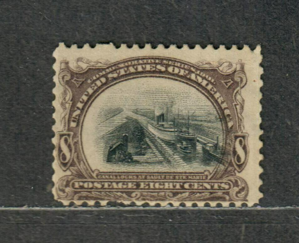 US Sc#298 Var. M/H/F, Large Vignette Shift To Right | United States ...