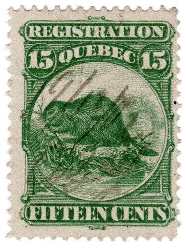 (I.B) Canada Revenue : Quebec Registration 15c | Canada, Stamp / HipStamp