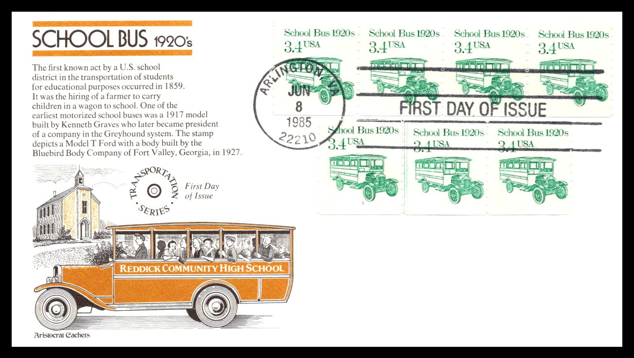 #2123 School Bus 1920's PNC #1 & LP Transportaion Coil - Aristocrat ...