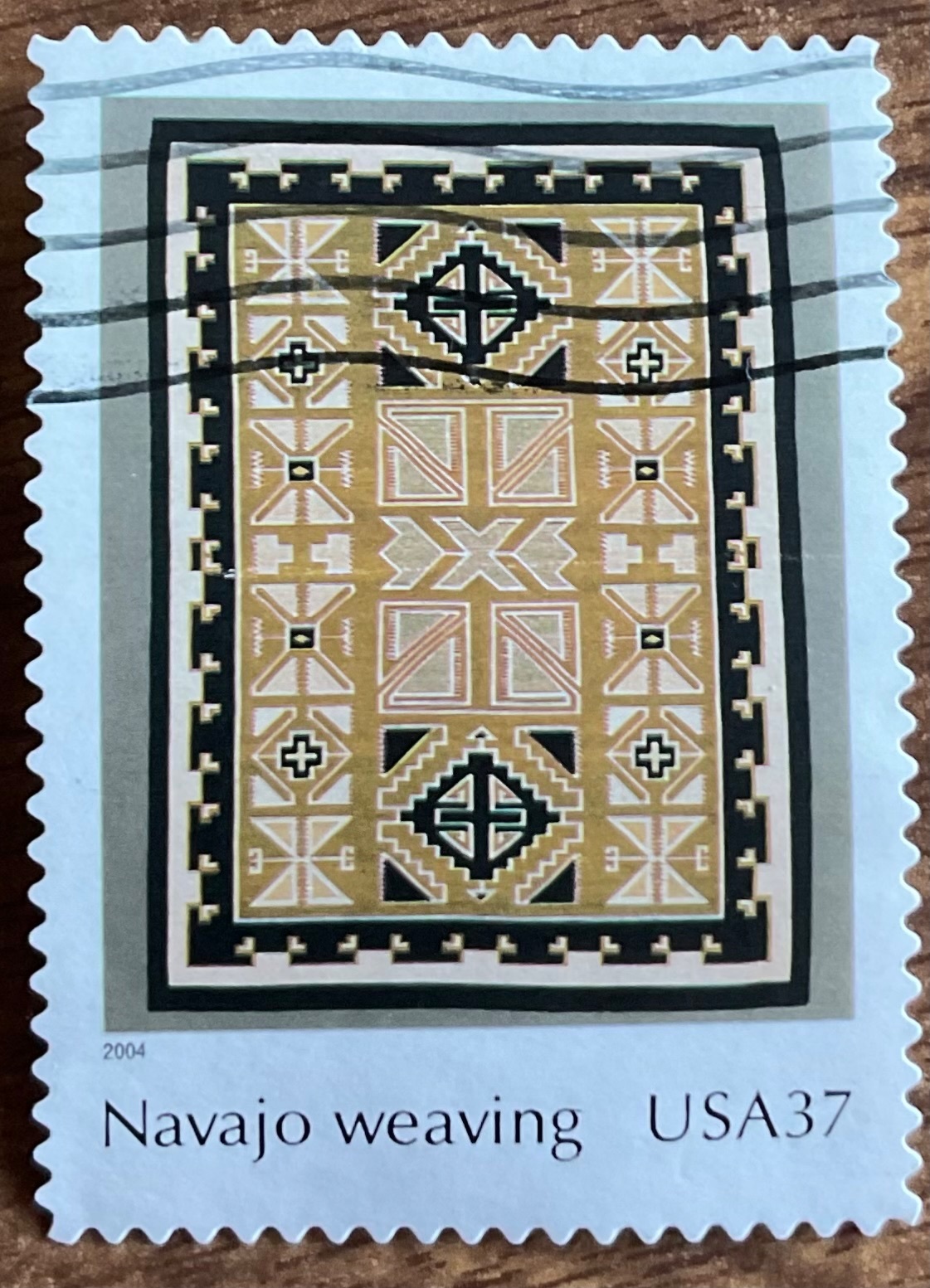 US #3873h Used Single Art of the American Indian Navajo Weaving SCV $. ...