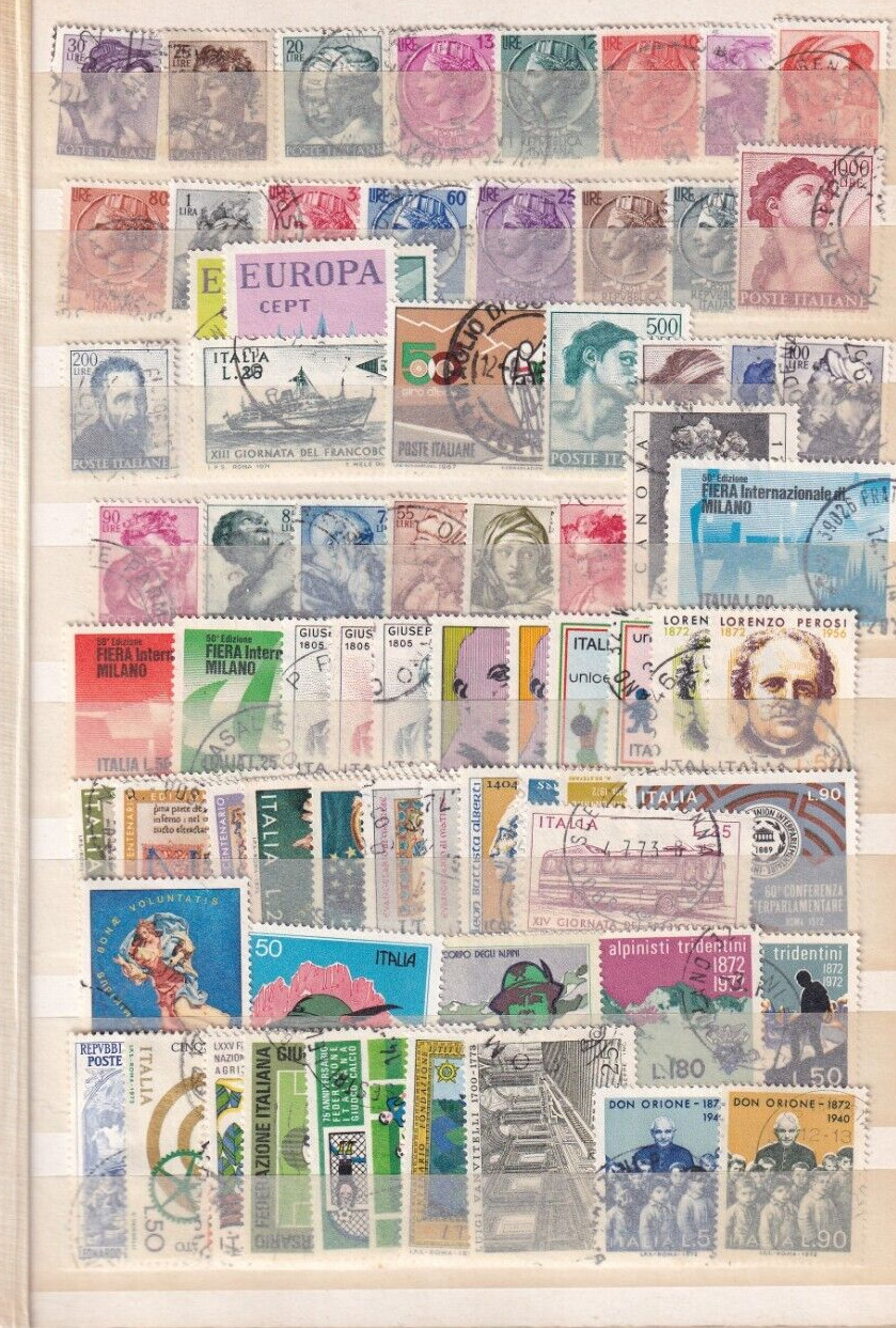 SA23d Italy 1950's - 1970's selection of used stamps | Europe - Italy ...