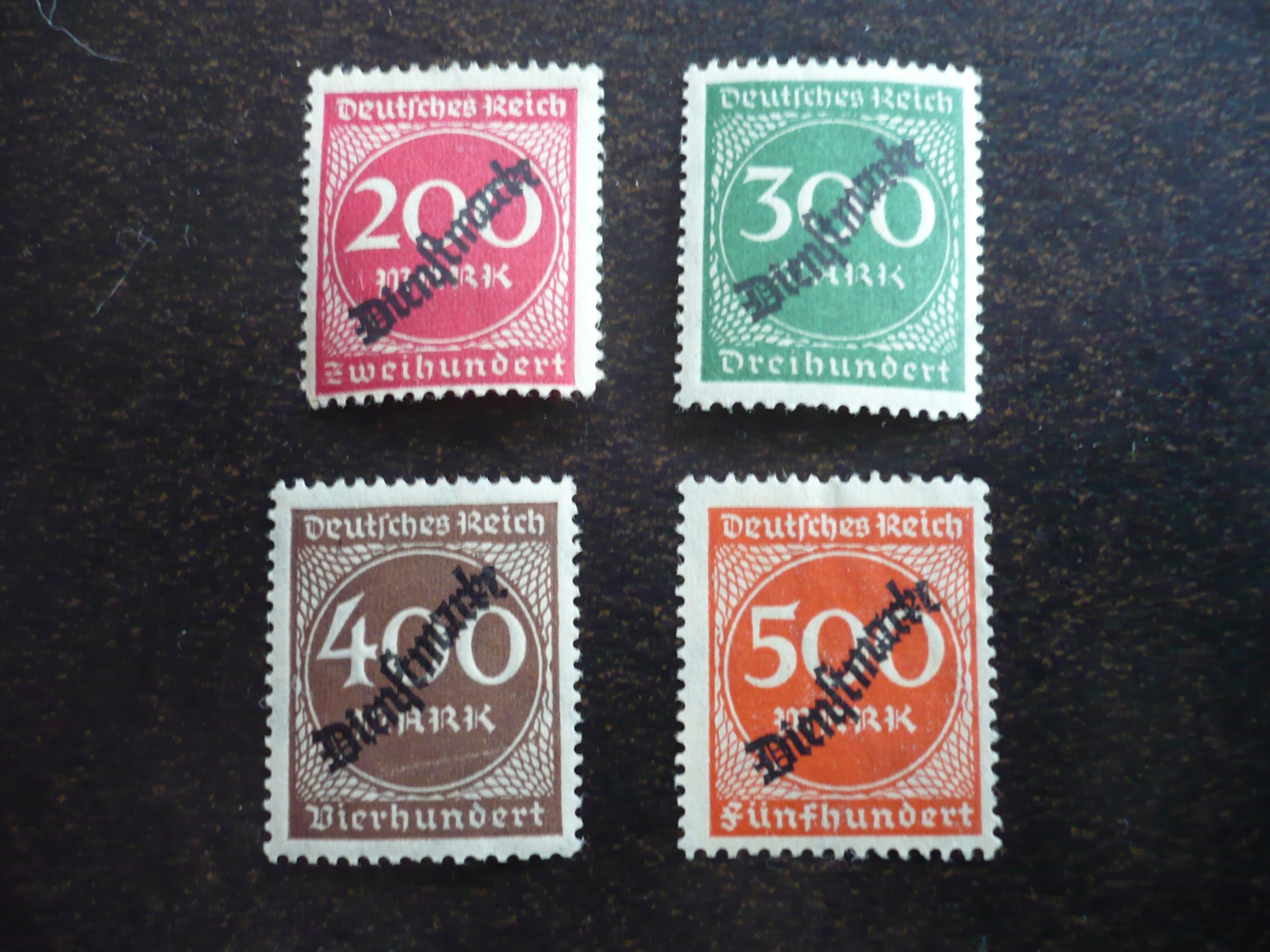 Stamps - Germany - Scott# O25-O28 - Mint Hinged Partial Set of 4 Stamps ...