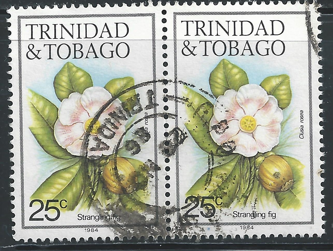 Trinidad & Tobago #396a 25c Flower - Strangling Fig / HipStamp