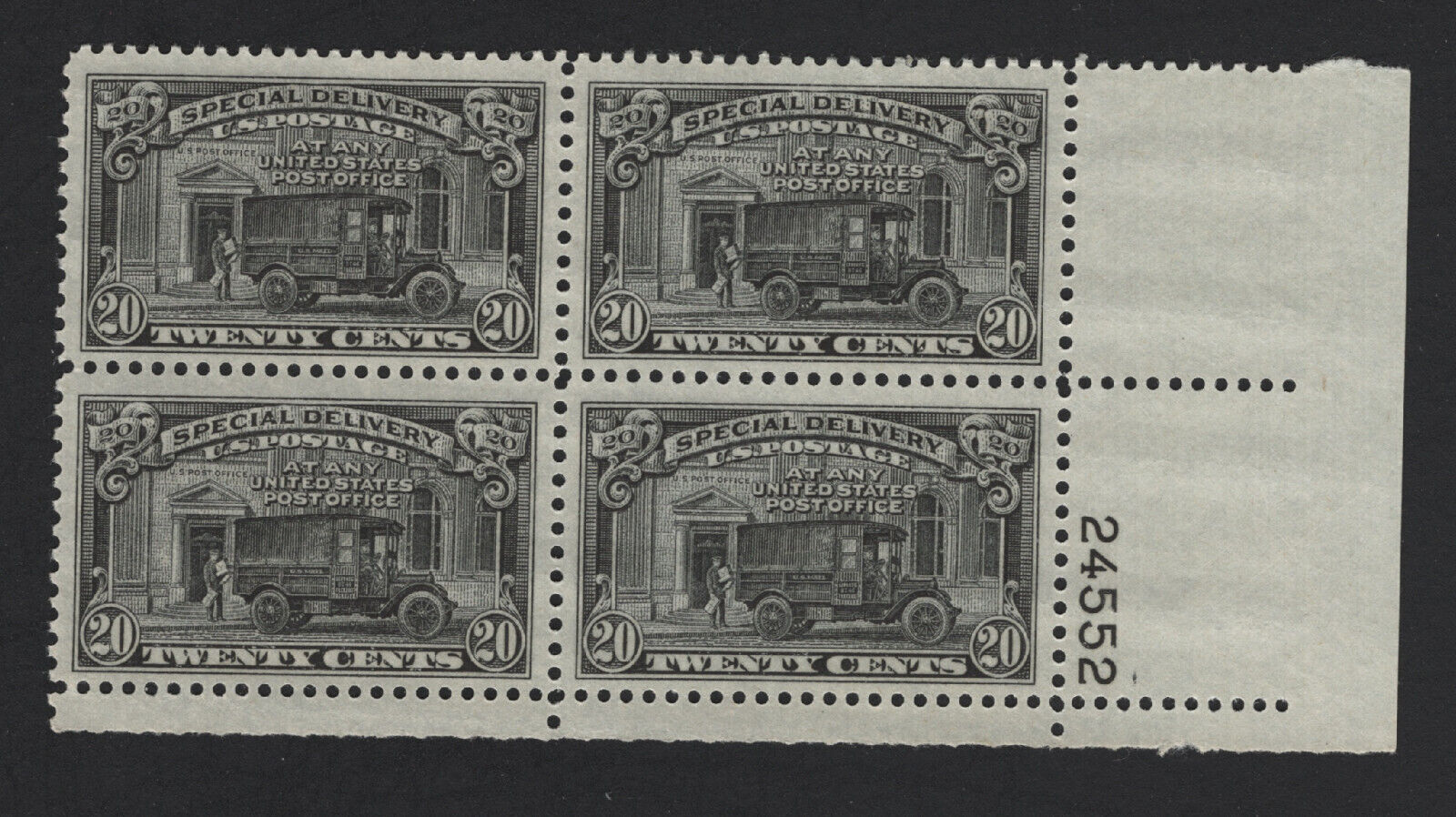 United States MINT Scott Number E19 PLATE BLOCK MNH VF #A2 - BARNEYS ...