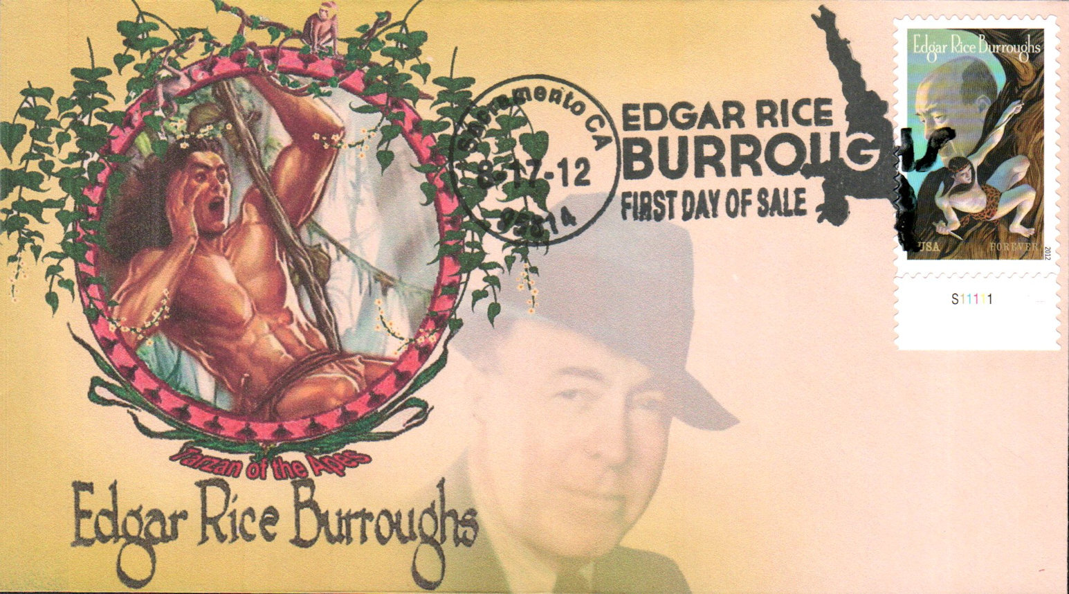 #4702 Edgar Rice Burroughs Therome FDC | United States, General Issue ...