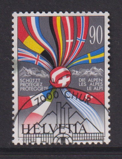 Switzerland #916 used 1992 Protect the Alps | Europe - Switzerland ...