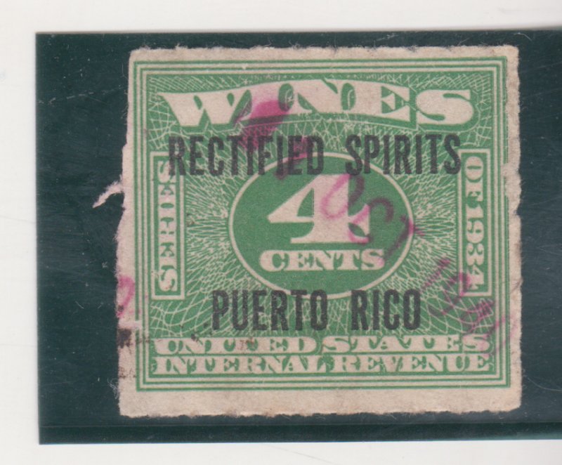 Puerto Rico: Rectified Spirits, Scott #RE20 Used | United States ...