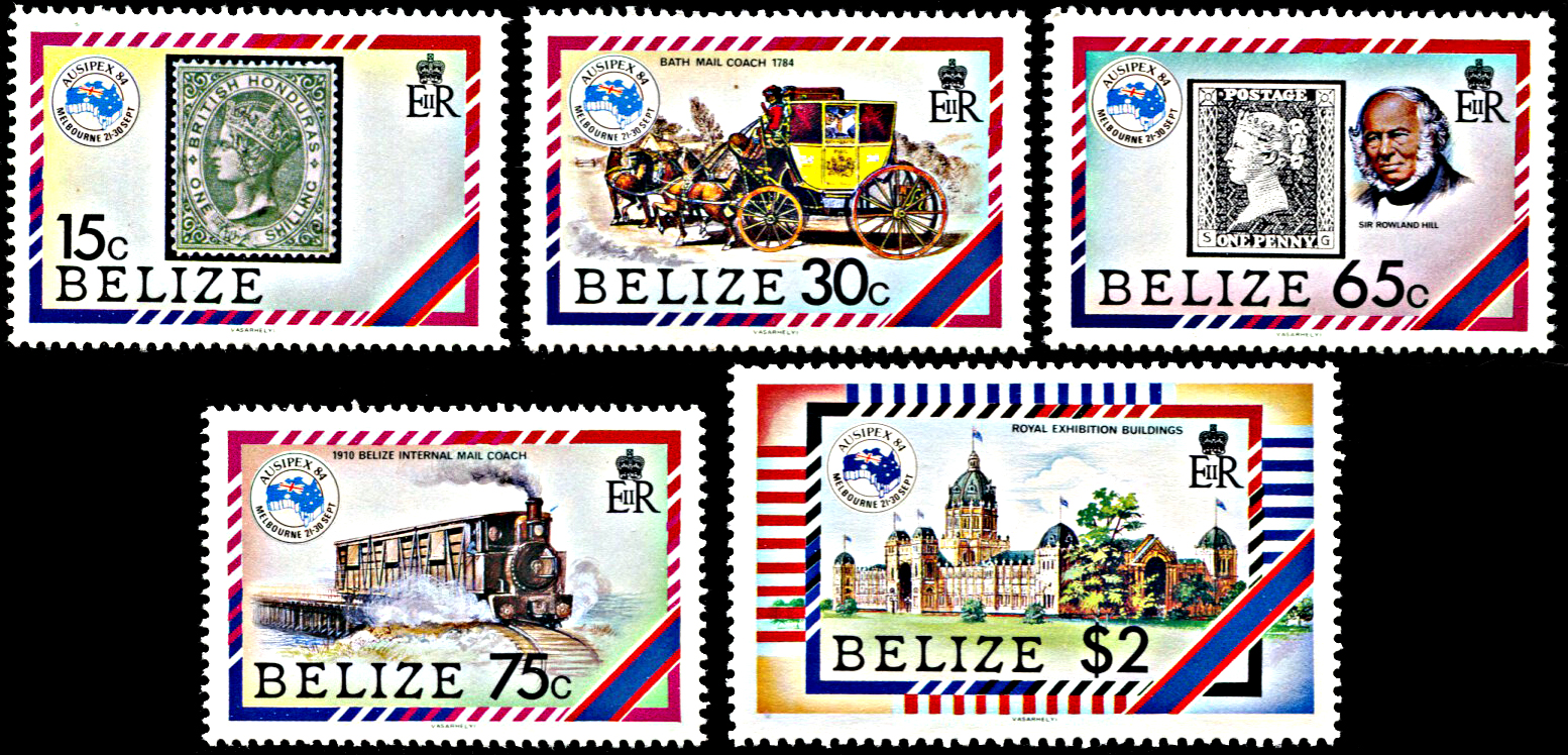 Belize 726-730, MNH, Ausipex' 84 Philatelic Exhibition | Central ...