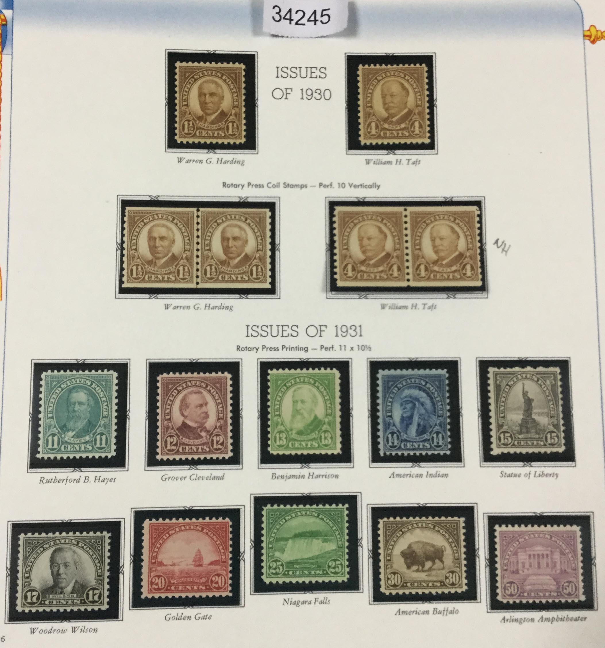 US Stamps Mint OG NH Collection LOT #34245 | United States, General ...